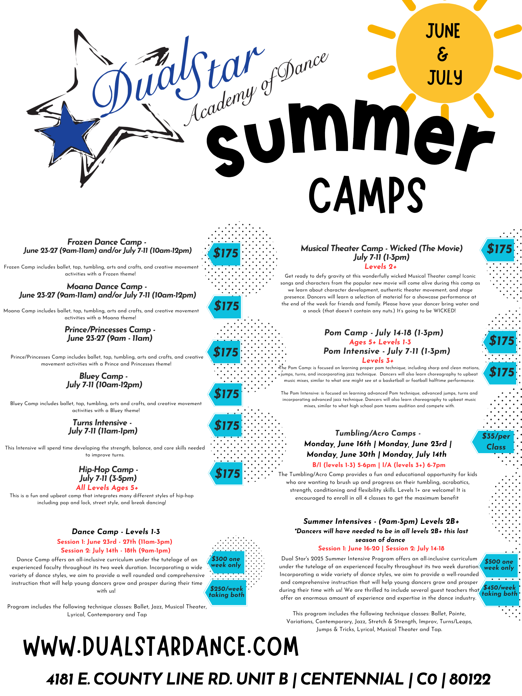 Summer Dance Camps - Dual Star Academy of Dance